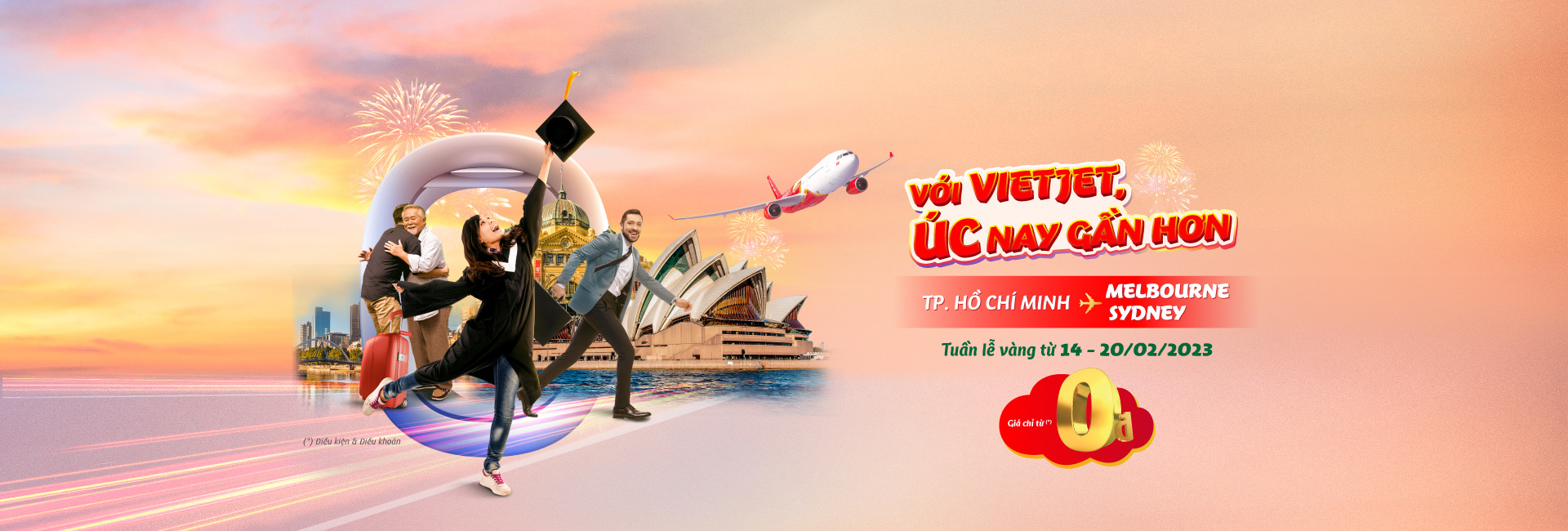 Sau Melbourne, Vietjet mở tiếp đường bay TP.HCM - Sydney với giá chỉ từ ...