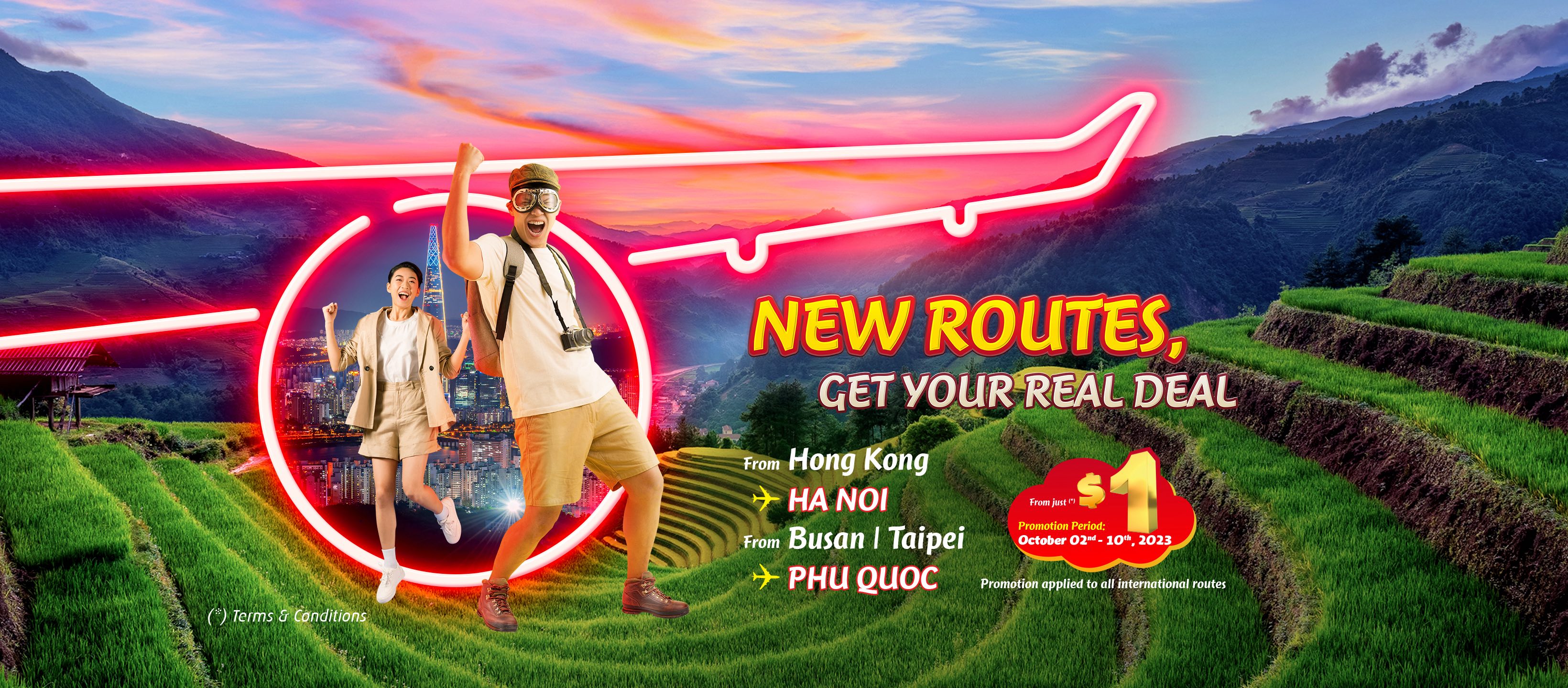 REAL DEAL TO NEW ME, LET'S VIETJET, PROMOTION UP TO 50% | Vietjet Air