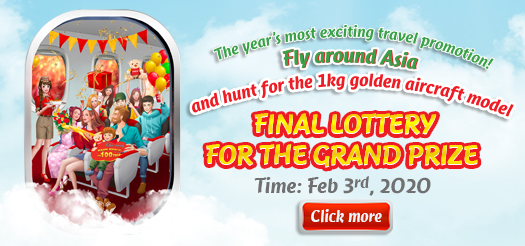 Final Lottery For The Grand Prize, Campaign “Fly Around Asia And Hunt ...