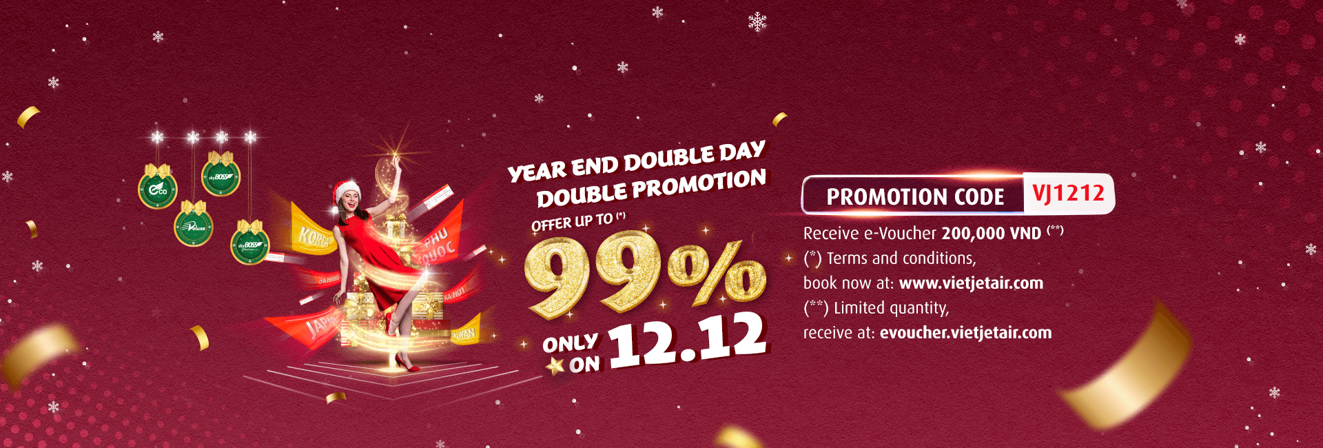 Year-end Double Day, Double Promotion! | Vietjet Air